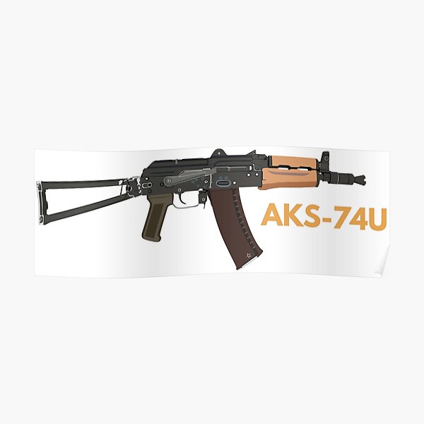"AKS-74U Shortened Assault Rifle" Poster for Sale by NorseTech | Redbubble