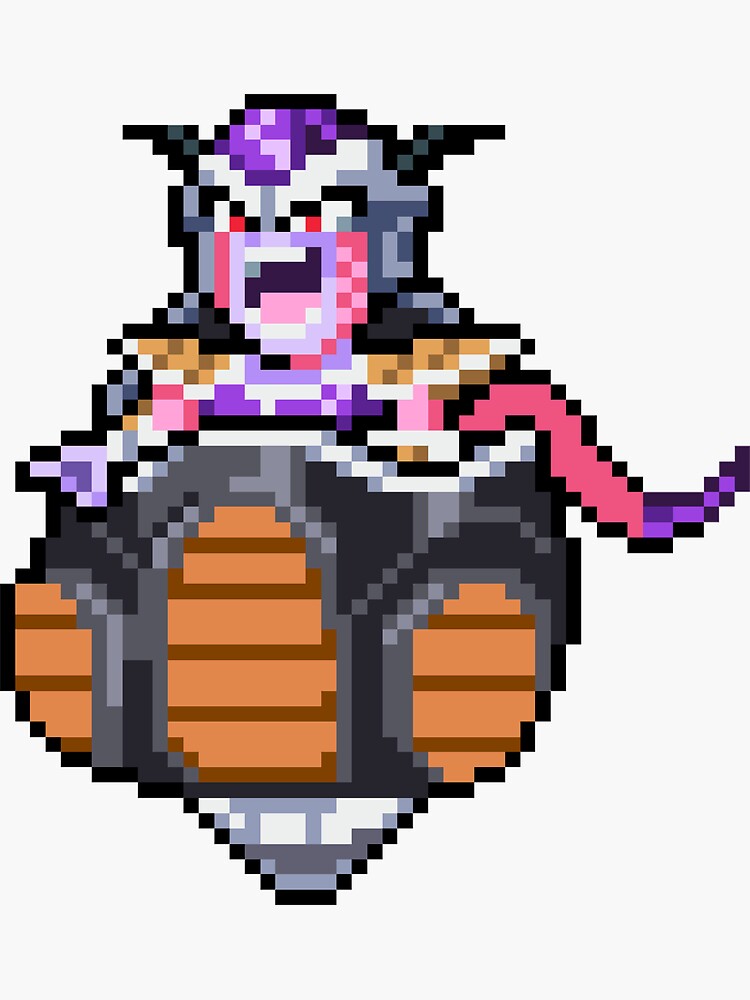 "Frieza First Form In Pod HQ Pixel Edition" Sticker for Sale by ...