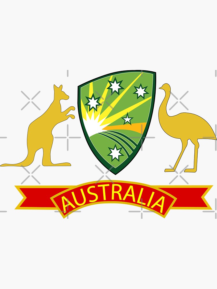 "AUSTRALIA CRICKET LOGO-OFFICIAL" Sticker for Sale by Cotton4u | Redbubble