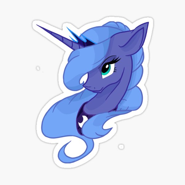 "Princess Luna My little Pony" Sticker for Sale by lizzievanille ...