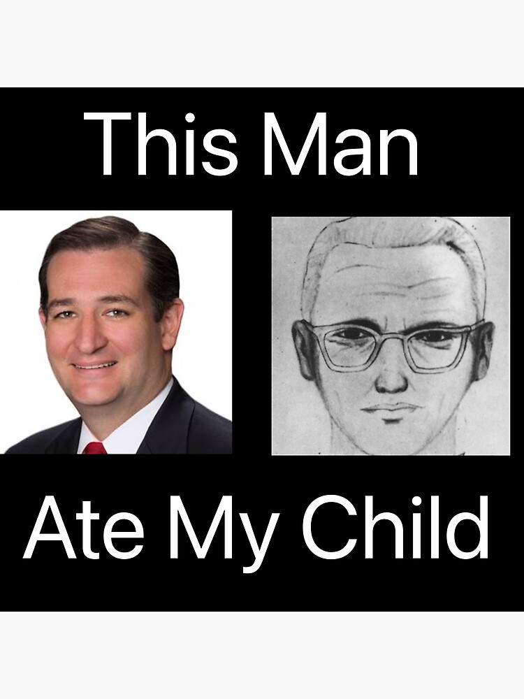 "This Man Ate My Child " Poster for Sale by Redfox8160 | Redbubble