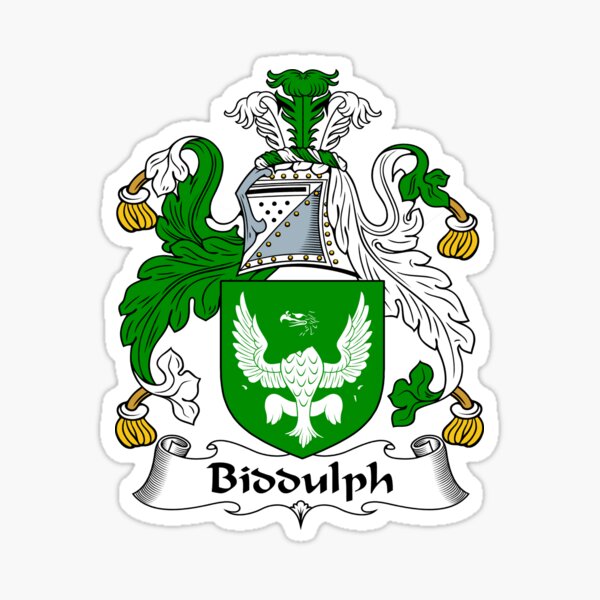 "Biddulph " Sticker for Sale by HaroldHeraldry | Redbubble