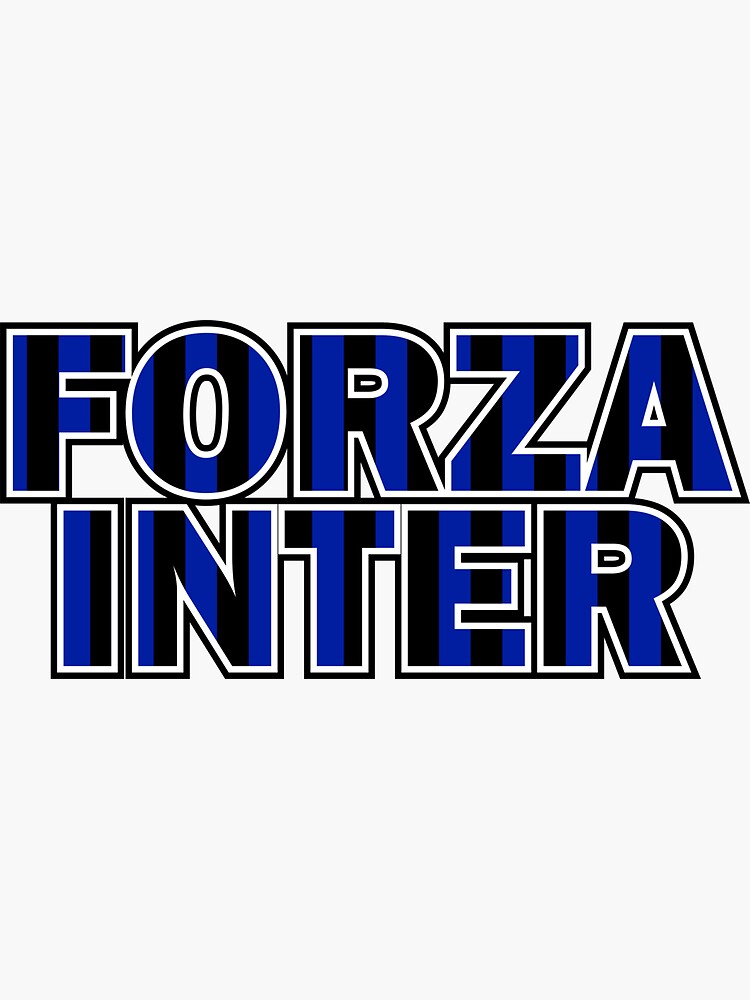 "Forza inter" Sticker for Sale by DelixArt | Redbubble