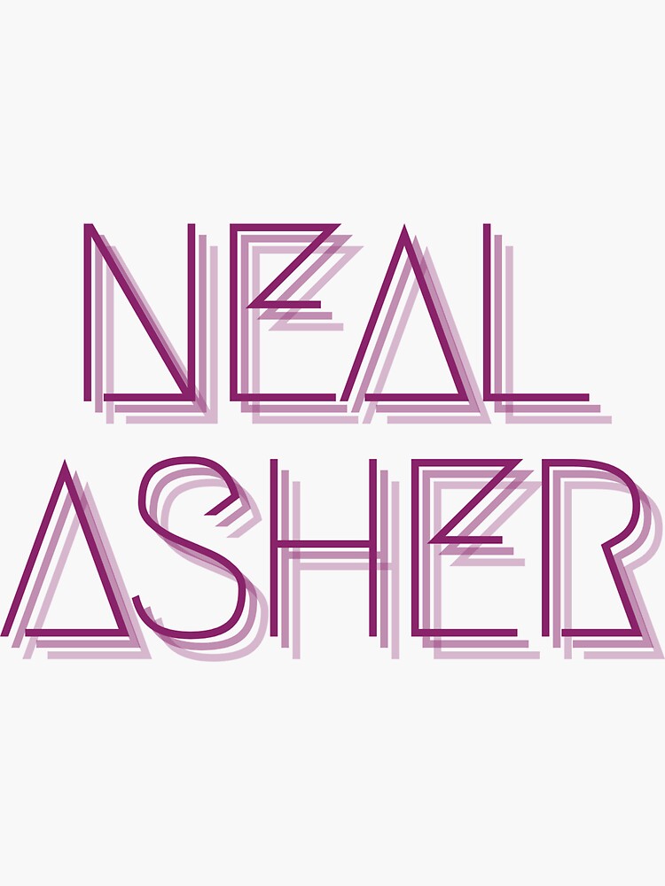 "Neal Asher" Sticker for Sale by Figuradam | Redbubble