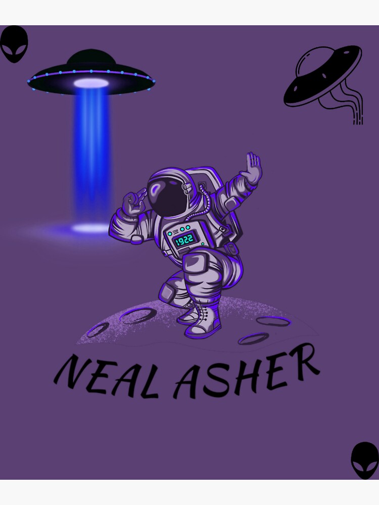 "Neal asher" Sticker for Sale by DONATELOYH | Redbubble