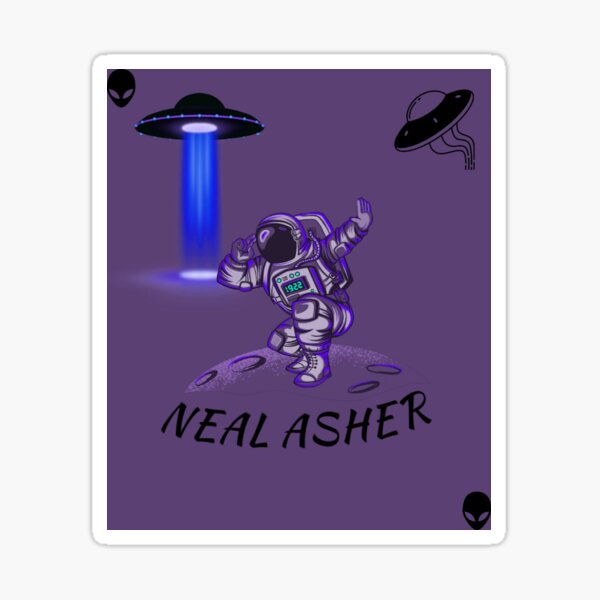"Neal asher" Sticker for Sale by DONATELOYH | Redbubble