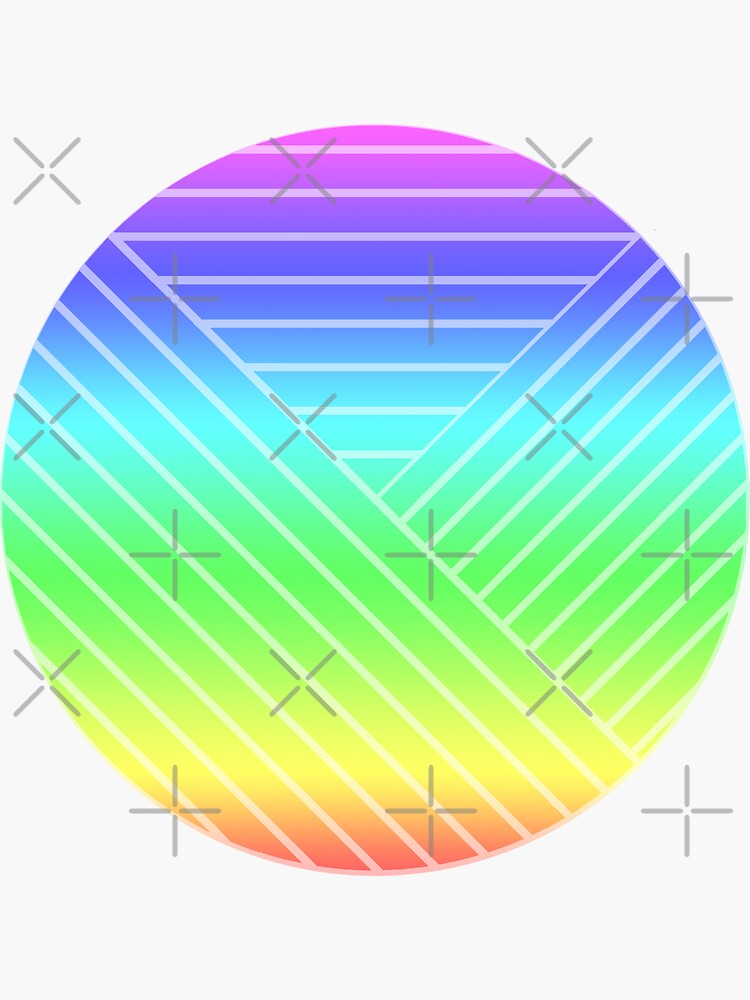 "Circle Rainbow" Sticker for Sale by JaoQui | Redbubble