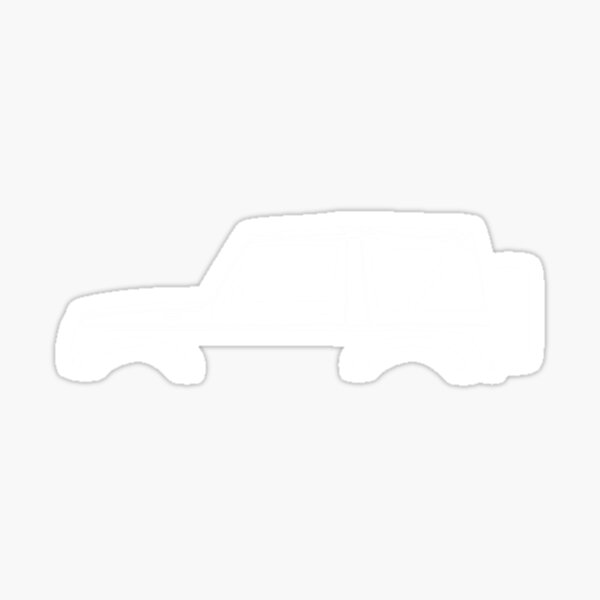 "Car silhouette - SJ410 convertible 4x4 (2nd gen) " Sticker for Sale by ...