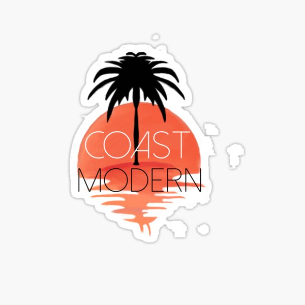 "Coast Modern Sunrise Theme" Sticker for Sale by CoastModernRPG | Redbubble