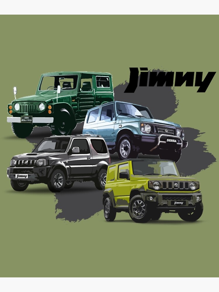 "Jimny Generations " Poster for Sale by Moto-GB | Redbubble