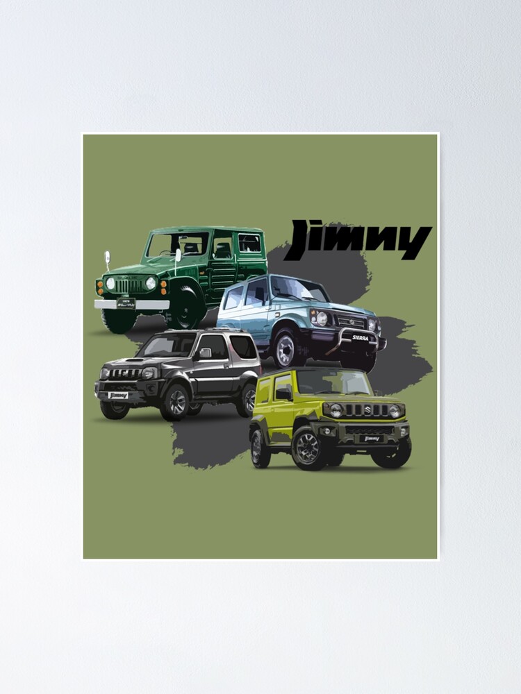 "Jimny Generations " Poster for Sale by Moto-GB | Redbubble