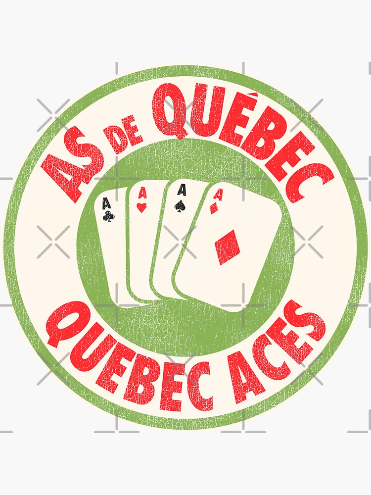 "Retro Defunct As De Quebec Aces Hockey" Sticker for Sale by ...