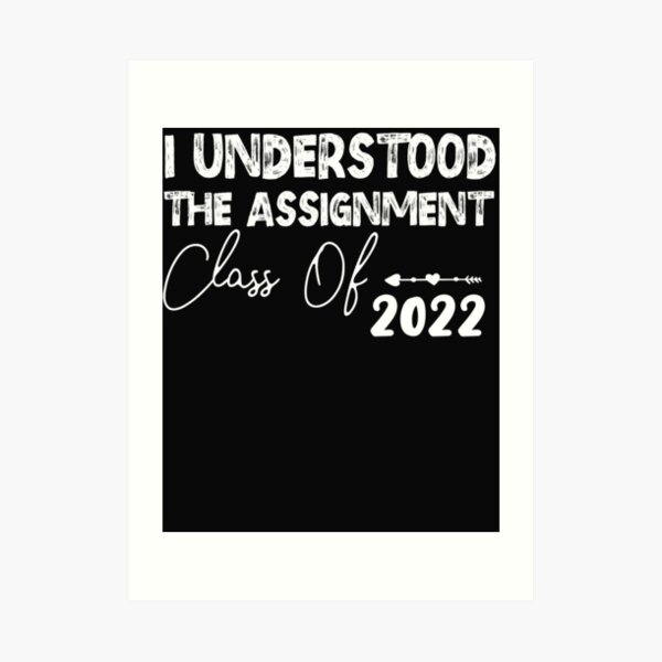Lámina artística «graduación Entendí la clase de asignación de 2022 ...
