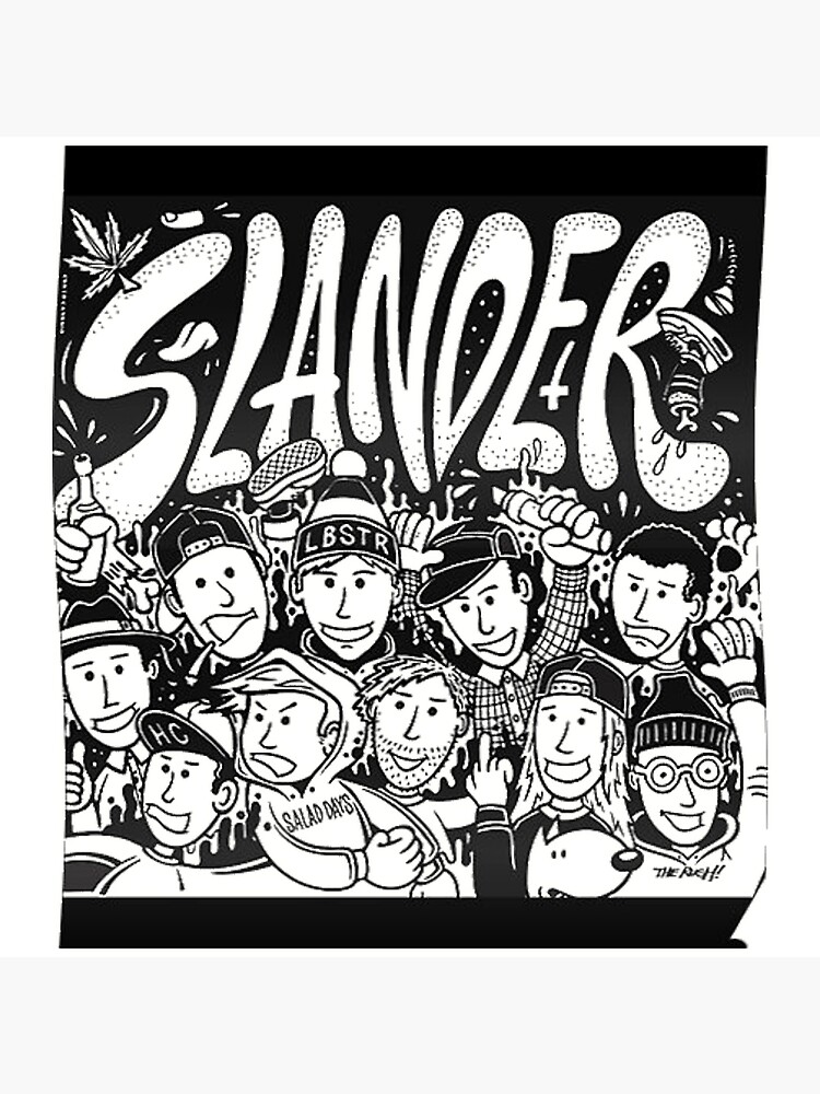 "slander" Poster for Sale by ngetsham4c | Redbubble