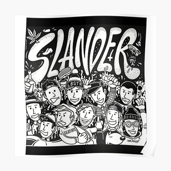 "slander" Poster for Sale by ngetsham4c | Redbubble