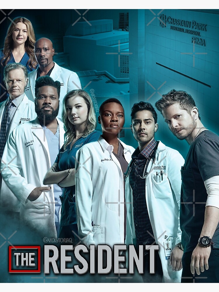 "The Resident - Blue Chastain" Poster for Sale by vickytoriaq | Redbubble