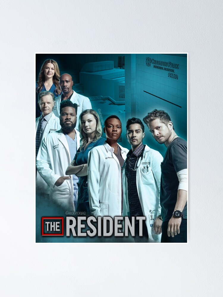 "The Resident - Blue Chastain" Poster for Sale by vickytoriaq | Redbubble