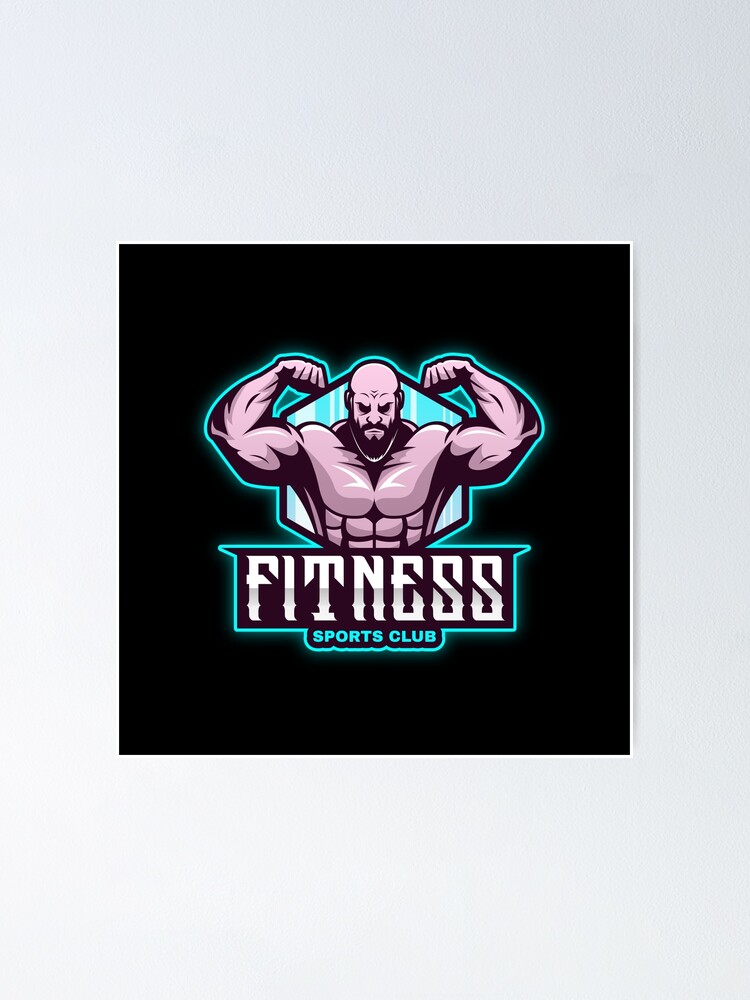 "Fitness Sports Club Strongman Body Under Construction" Poster for Sale ...