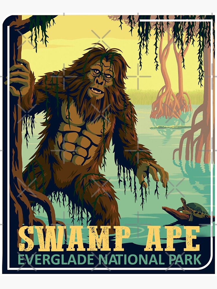 "Everglade National Parks,Swamp Ape" Sticker for Sale by national-park ...