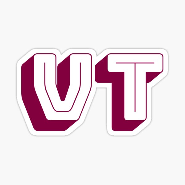 "VT sticker" Sticker for Sale by themoderateview | Redbubble
