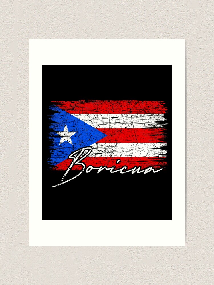 Lámina artística «Orgullo de la bandera puertorriqueña de Puerto Rico ...