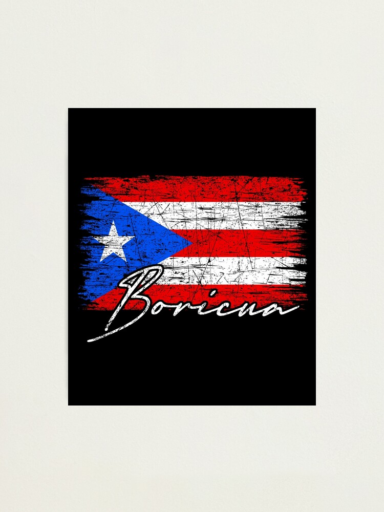 Lámina fotográfica «Orgullo de la bandera puertorriqueña de Puerto Rico ...