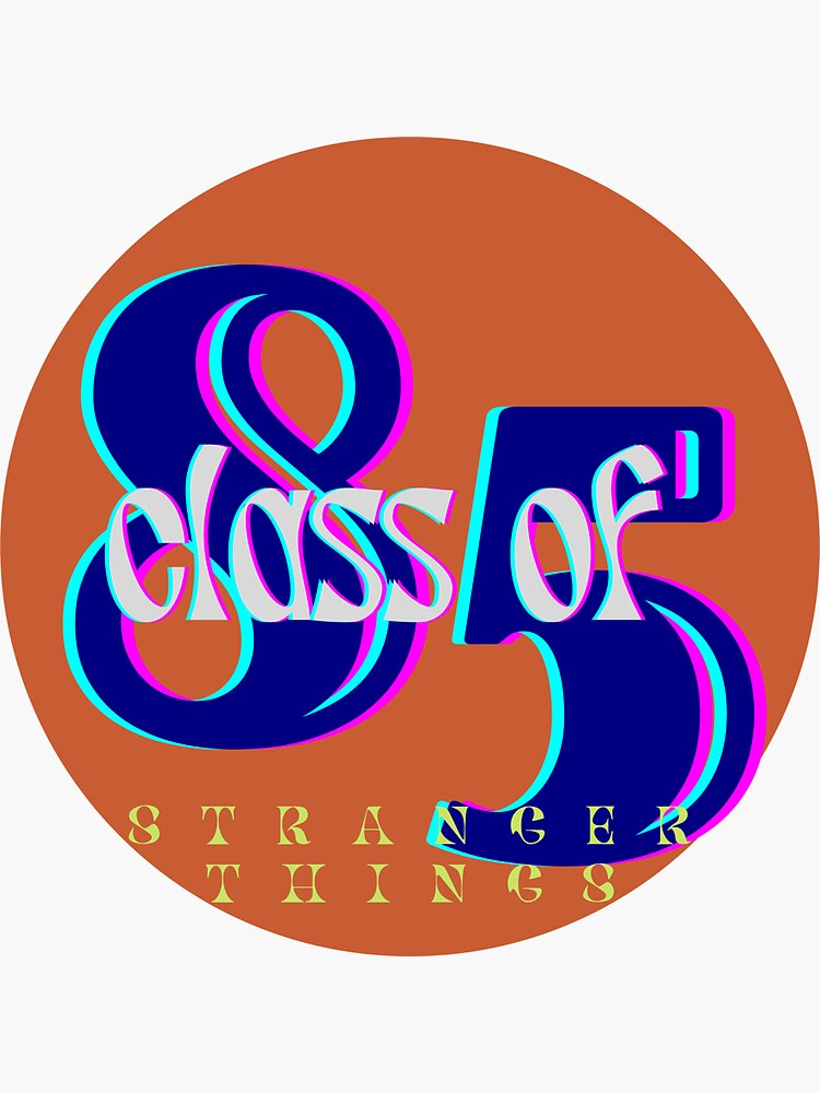 "Class of 85 " Sticker for Sale by Yugster24 | Redbubble