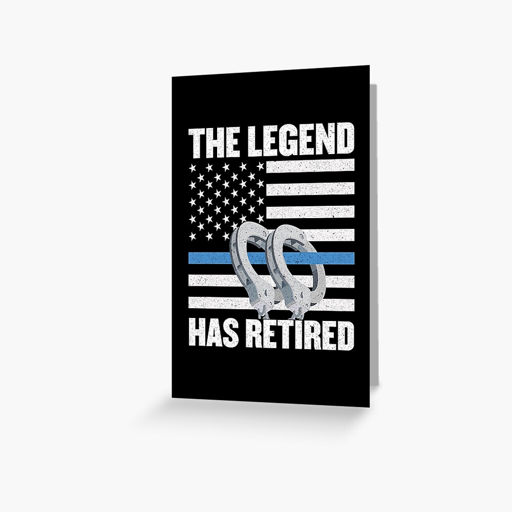 "Funny Cop Retirement Gift - Police Officer Retirement" Greeting Card ...