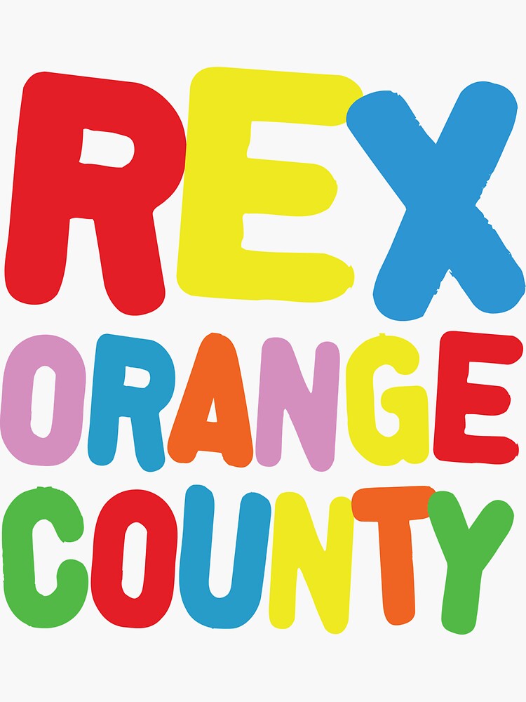 "Rex Orange County Logo Sticker Artwork" Sticker for Sale by sianwj ...