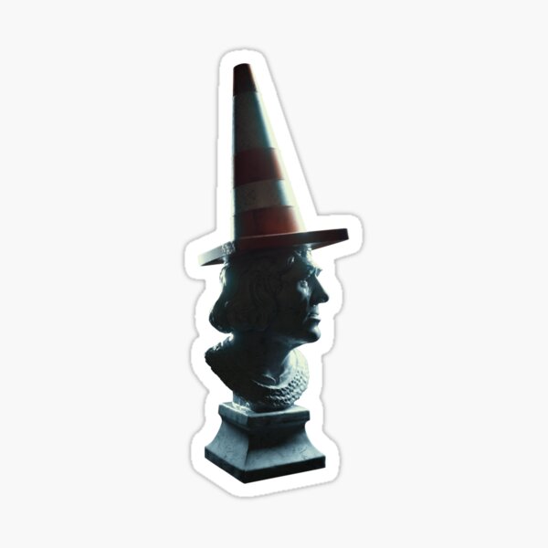 "CONE HEAD" Sticker for Sale by chrisarmitage | Redbubble