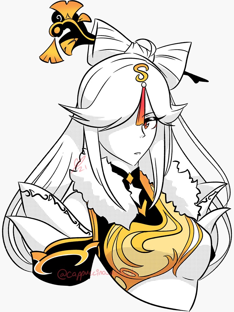 "genshin impact ningguang sticker" Sticker for Sale by Art-Cafe-Shop ...