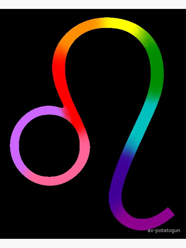 "Rainbow Flag Leo" Poster for Sale by av-potatogun | Redbubble