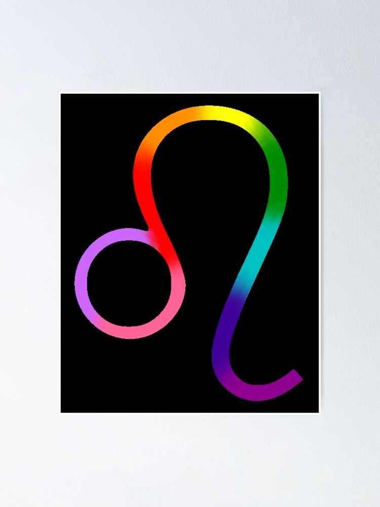 "Rainbow Flag Leo" Poster for Sale by av-potatogun | Redbubble