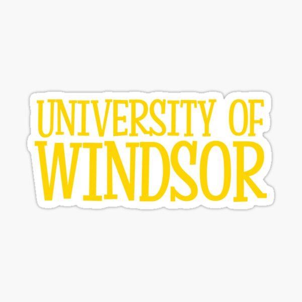"Retro University of Windsor Lettering" Sticker for Sale by ...