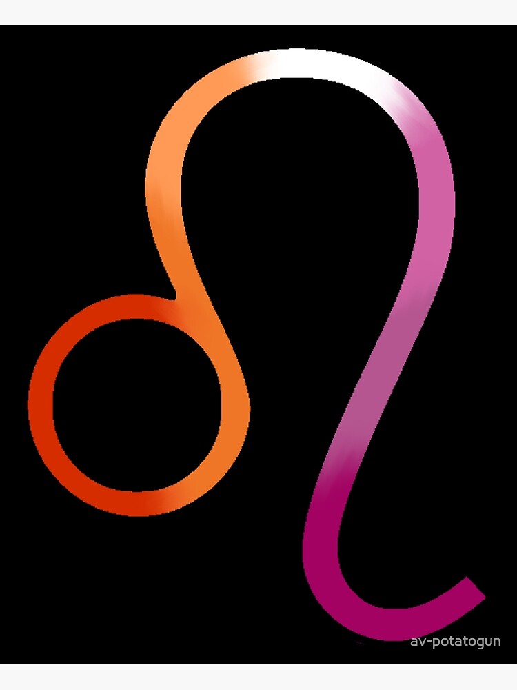 "Lesbian Flag Leo" Poster for Sale by av-potatogun | Redbubble