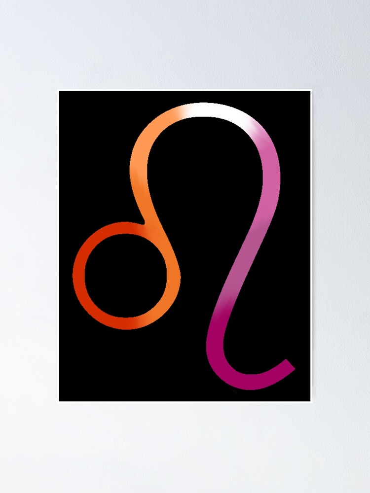"Lesbian Flag Leo" Poster for Sale by av-potatogun | Redbubble