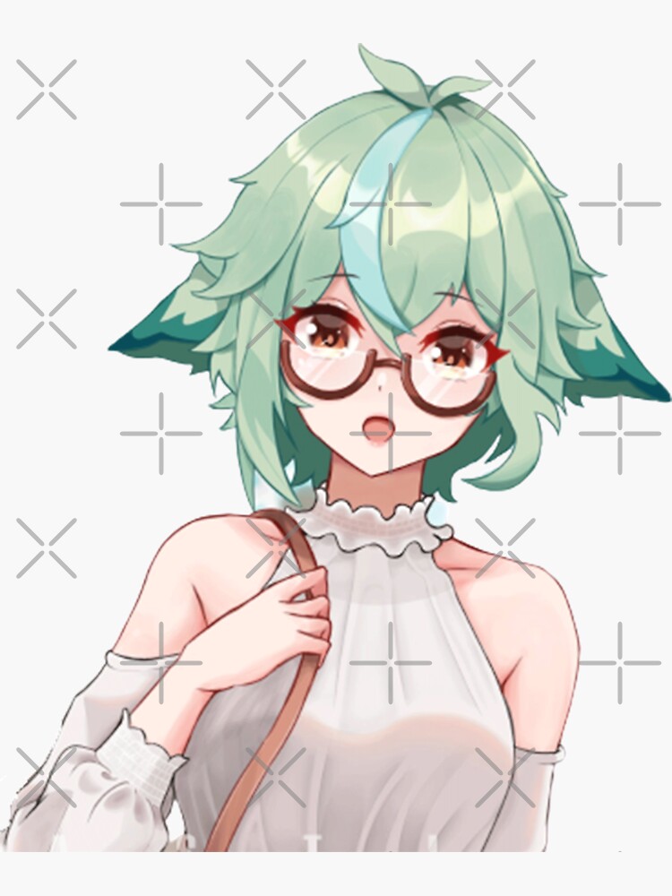 "Sucrose - Genshin Impact" Sticker by elzedd | Redbubble