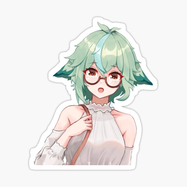 "Sucrose - Genshin Impact" Sticker by elzedd | Redbubble