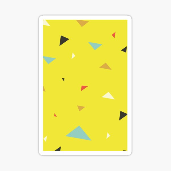 "Spongebob Triangles" Sticker for Sale by Kuadrigonalart | Redbubble