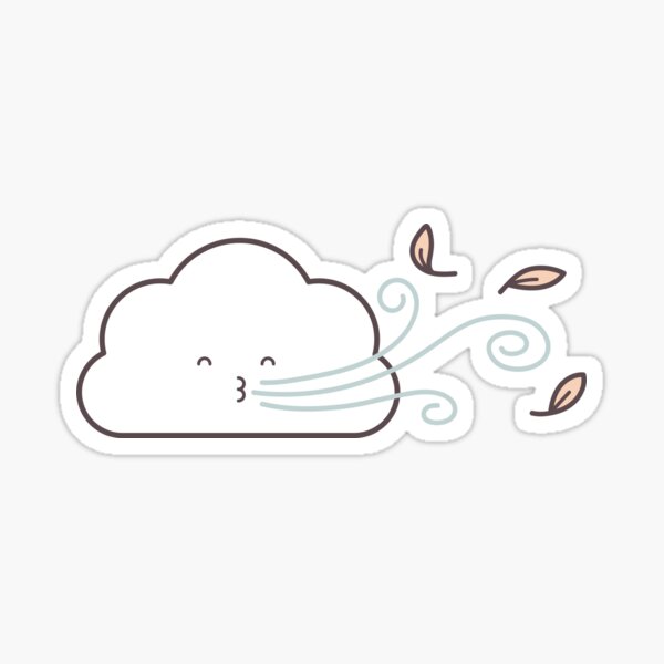 "Windy Day" Sticker for Sale by shegotskeels | Redbubble