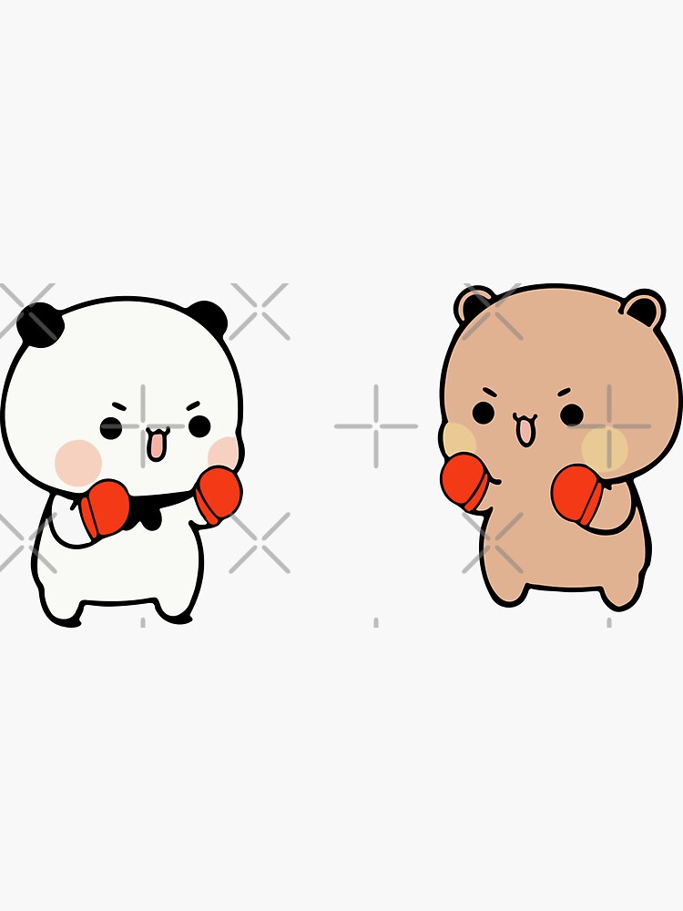 "Mochi Panda Bear, Boxing" Sticker for Sale by Mochi-Animals | Redbubble