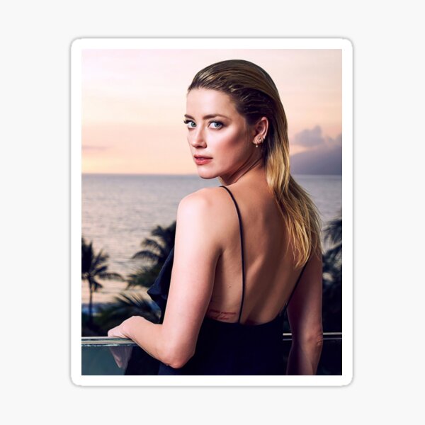 "amber heard elon mask" Sticker for Sale by retagshop1 | Redbubble
