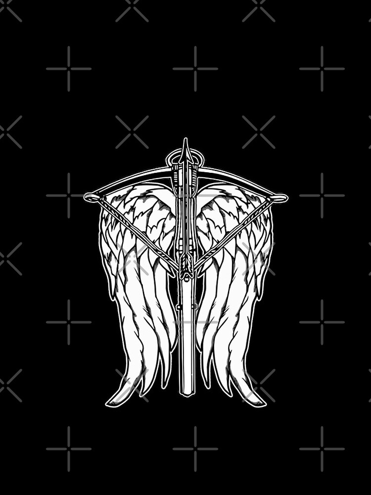 "Angel Wings and Crossbow (Clean)" iPhone Case for Sale by createdezign ...