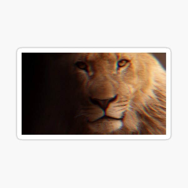 "Lion Face" Sticker for Sale by Alexandar19 | Redbubble