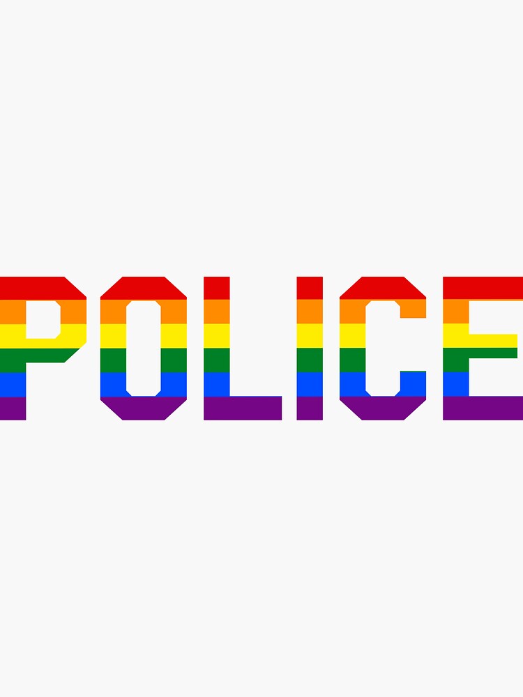 "Police Pride" Sticker for Sale by PeterDixonArt | Redbubble