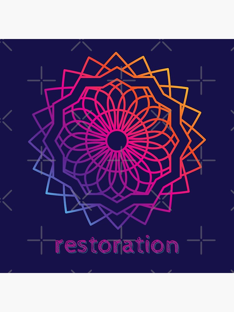 "Restoration Mandala Design" Poster for Sale by PapitosPlace | Redbubble