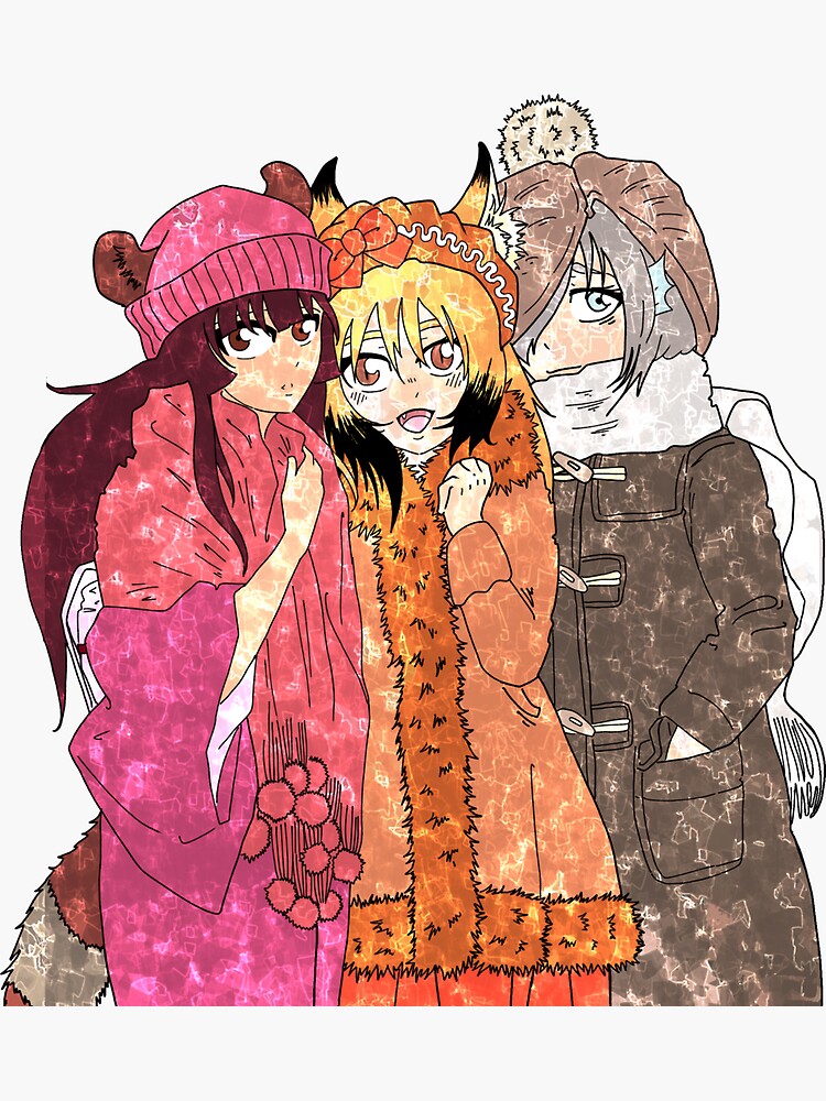 "Pretty Yokai Girls" Sticker for Sale by mayapplemag | Redbubble