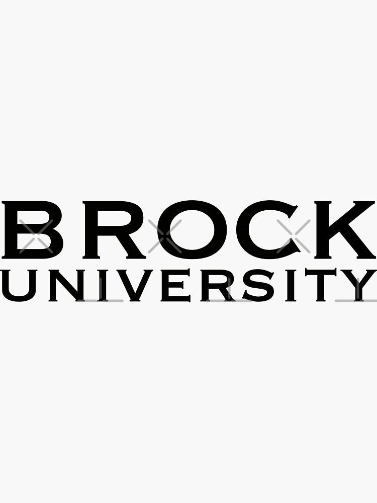 "Brock University Block Letters" Sticker by jessicaleah15 | Redbubble