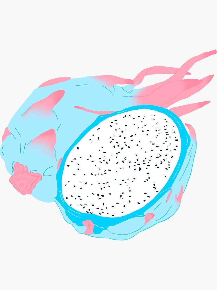 "Trans dragon fruit" Sticker for Sale by Helinyanthus | Redbubble
