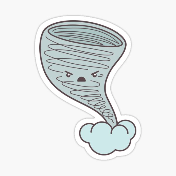 "Tornado" Sticker for Sale by shegotskeels | Redbubble